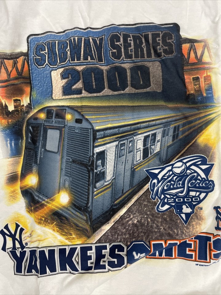 Vintage 2000 Subway Series New York Mets Yankees Tee Shirt MLB | eBay
