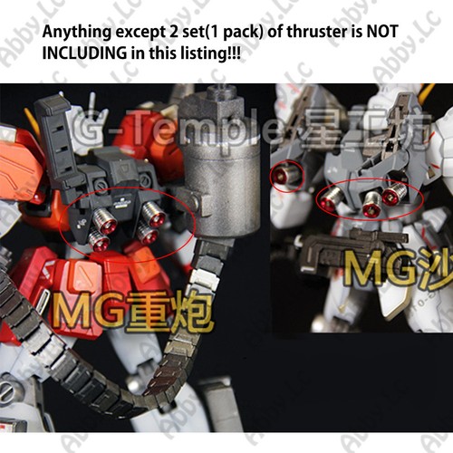 for MG 1/100 RE HiRM FULL MECHANICS 2PCs Metal Thruster Red C1 Φ6mm ...