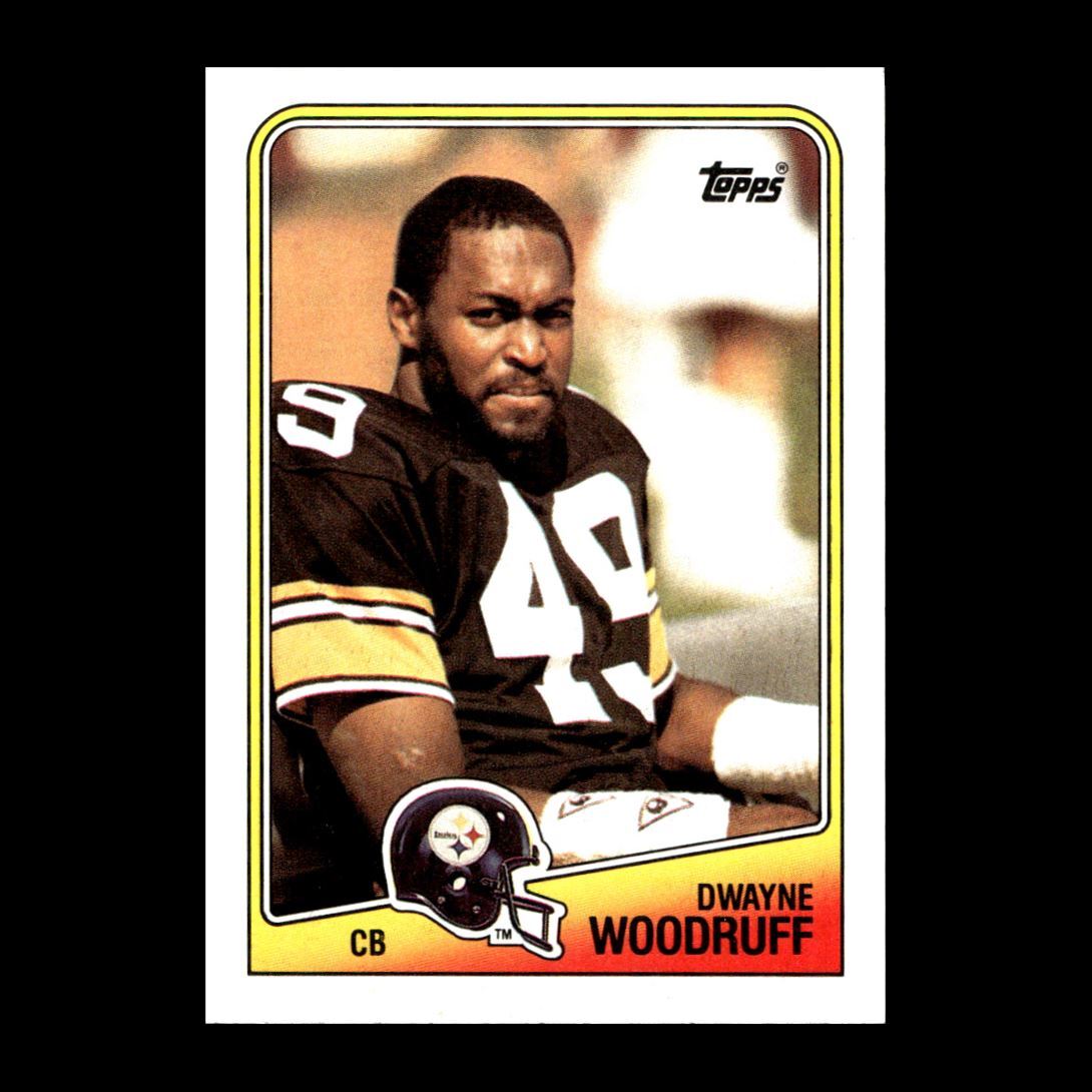 Dwayne Woodruff 1988 Topps Pittsburgh Steelers #174 R326E 98 | eBay