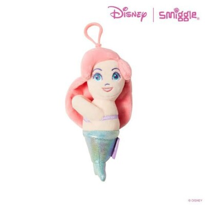 ***Smiggle Disney Princess Little Mermaid Ariel Clip on Plush Keyring ...