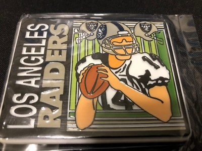 2 pack Los Angeles Raiders Magnets - 3 inch x 2.5 inch - New Laser ...
