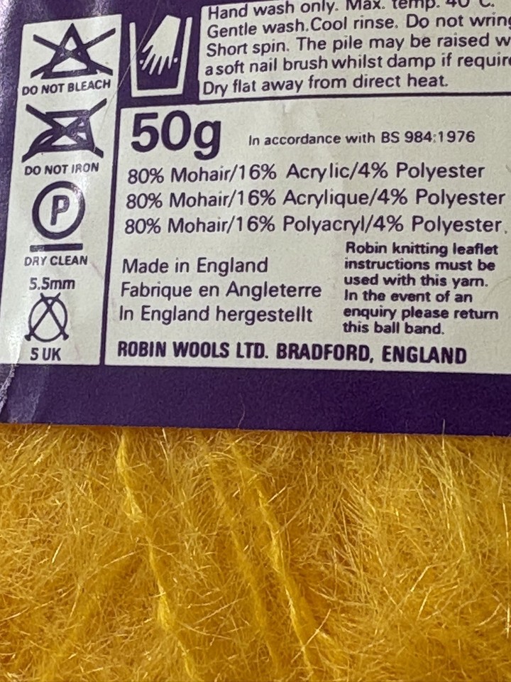 Brand new 80% Mohair Wool bundle 11 x 50g balls mustard yellow | eBay UK