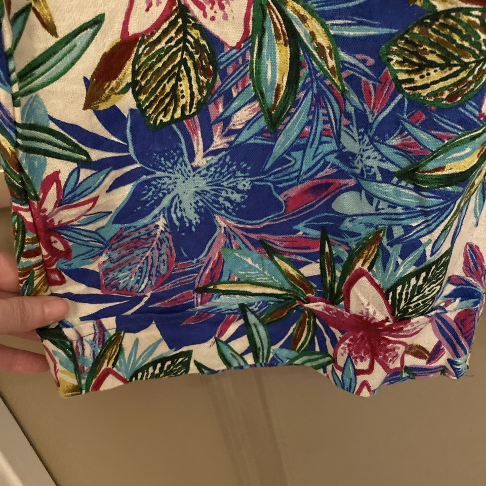 Caribbean Joe Women’s Capri Pants Size Small Colorful Floral Tropical ...