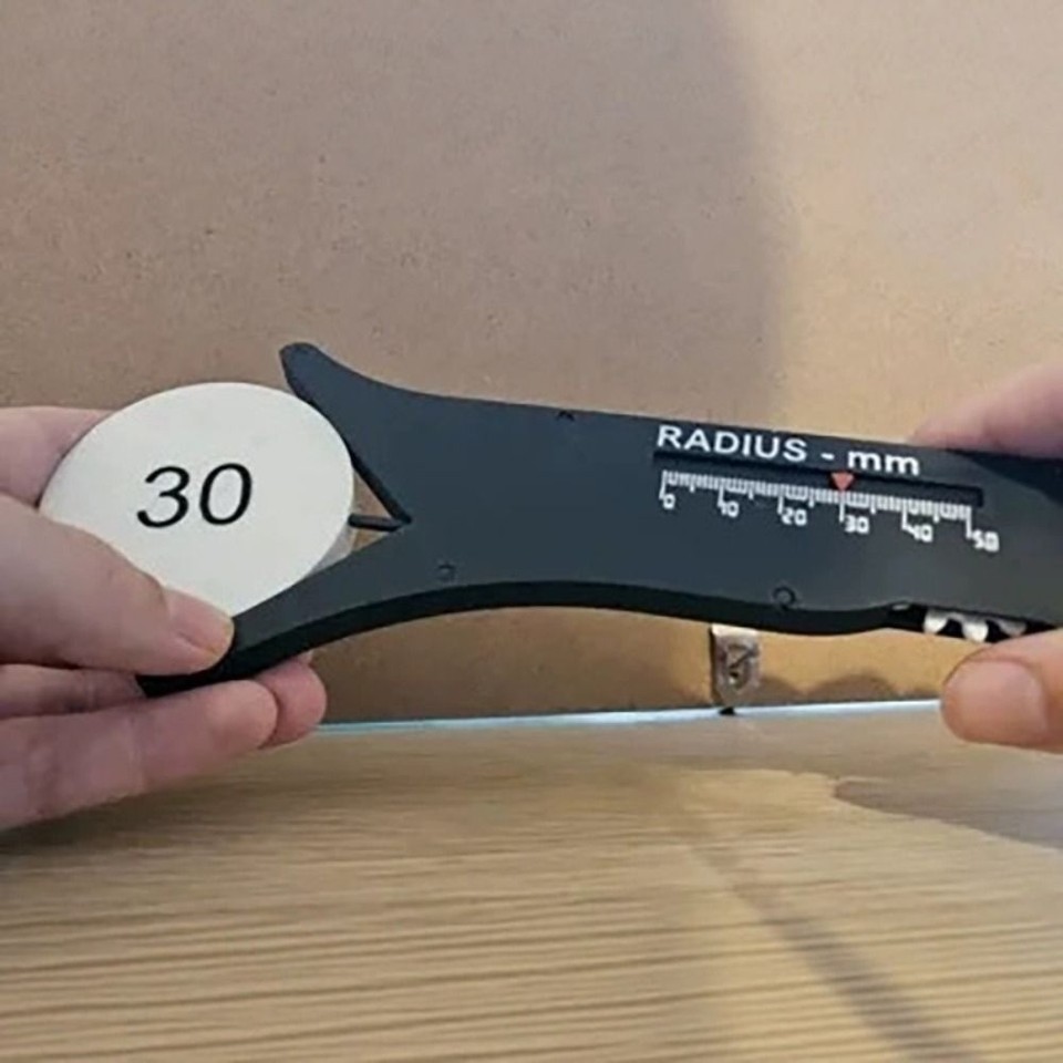 1:1 Proportional Slide Radius Measurement Instrument Technical Drawing ...