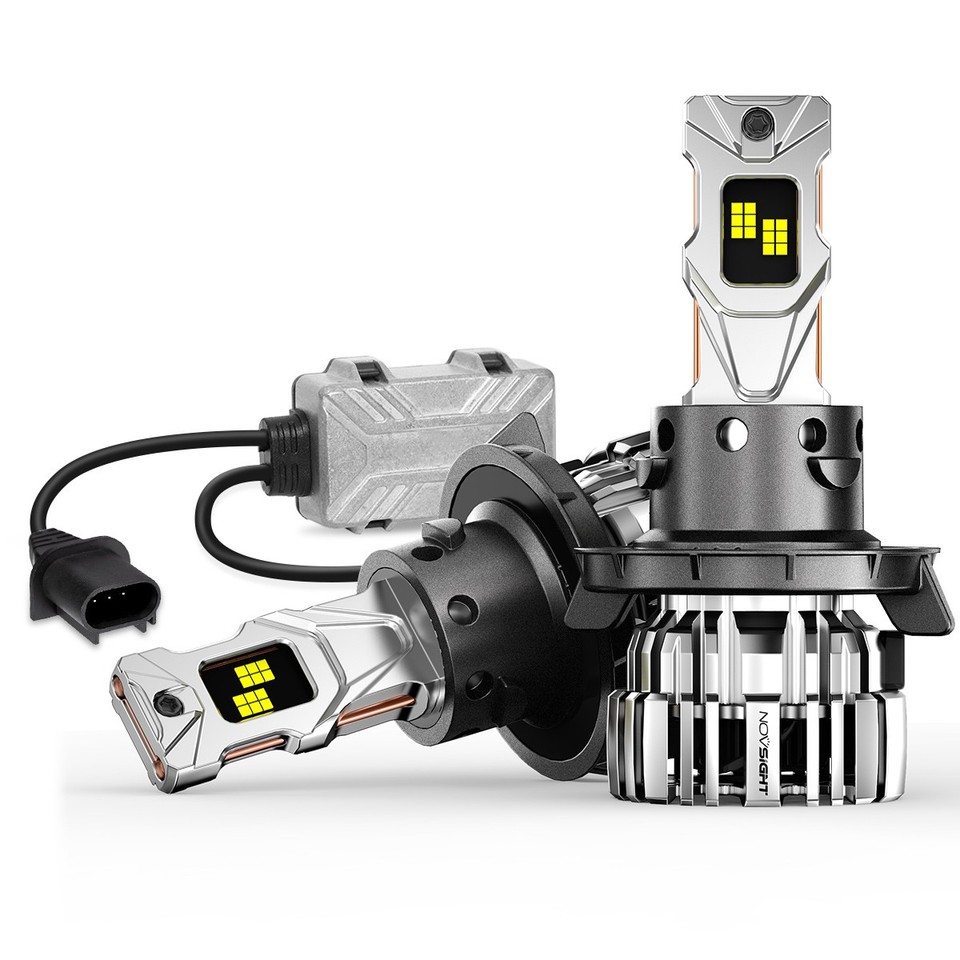NOVSIGHT H13 9008 LED Headlight Bulbs Conversion Kit 32000LM 6500K High ...