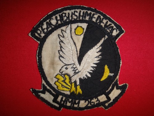 Vietnam Guerre Main Fabriqué Patch Usmc HMM-263 Pêche Bush Évacuation ...