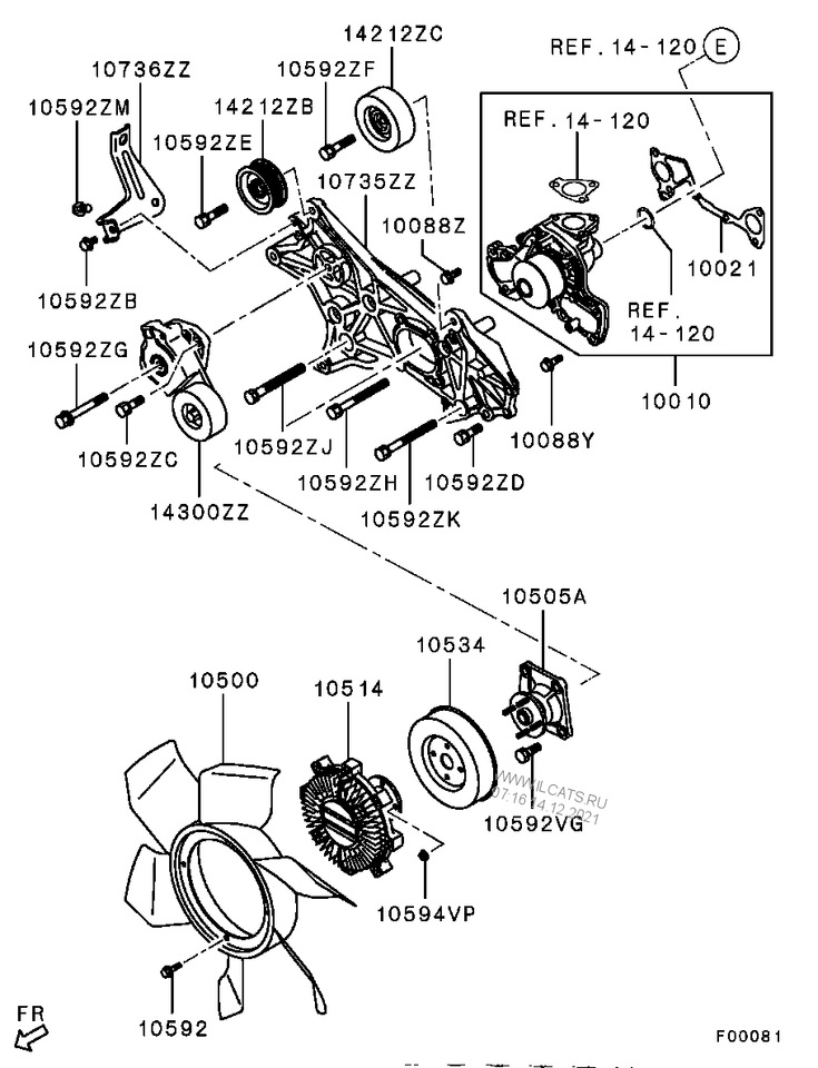 MITSUBISHI OEM Genuine Fan, Cooling MD356866 | eBay