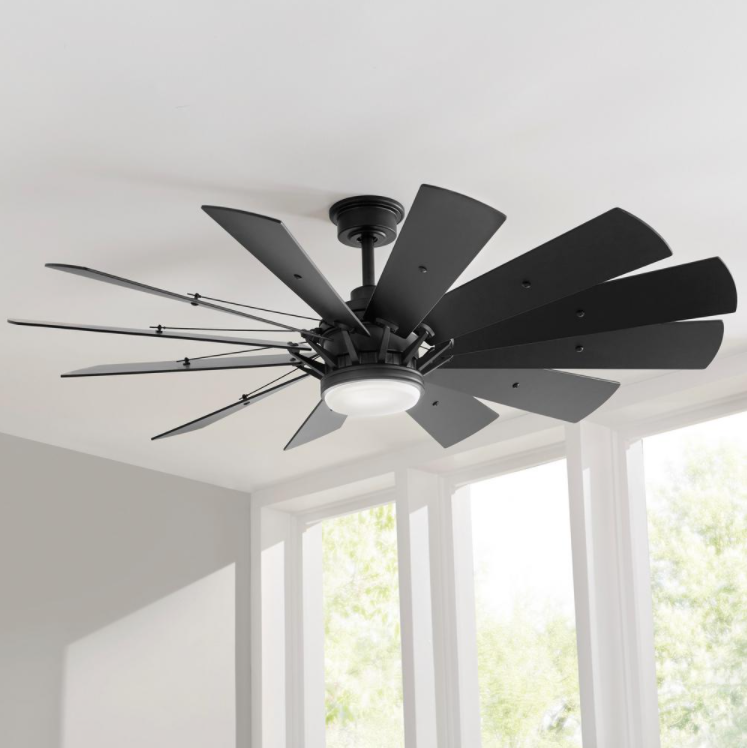 Steam Punk Ceiling Hugging Fan Hunter Original 52" Ceiling Fan C.1986
