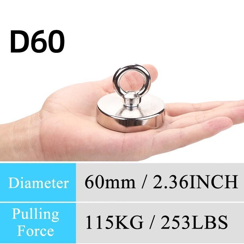 FISHING MAGNETS Super Strong Neodymium Magent Round Rare Earth 1.89/2. ...