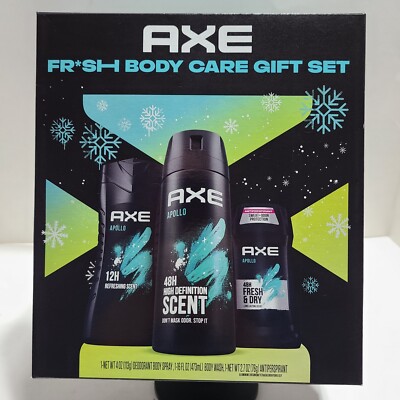 AXE Fresh Body Care Three Piece Gift Set • Apollo. Sage+Cedarwood. | eBay