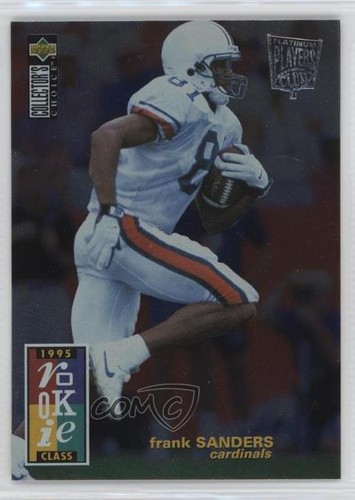 1995 Upper Deck Collector's Choice Platinum Players Club Frank Sanders ...