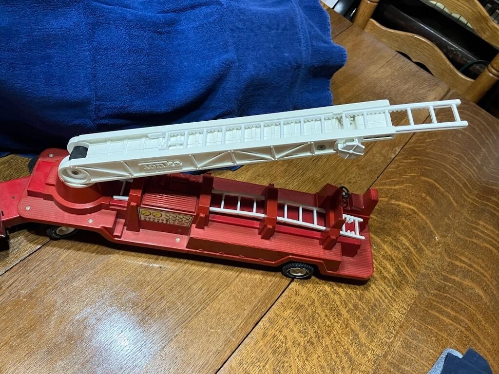 Tonka 22.5" Fire Truck Extension Ladder made in usa trailer tonka corp ...