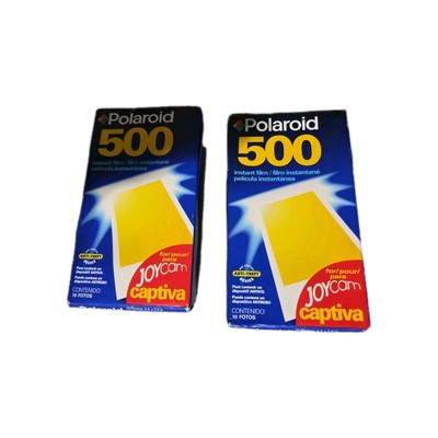 (2) New Polaroid 500 Instant Film JoyCam Captiva Sealed Boxes Exp 12/ ...