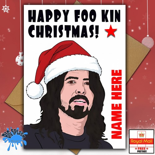 Dave Grohl Foo Fighters Personalised Christmas Card Any Name | eBay UK