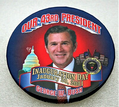 George W Bush 2001 43rd Presidential Inauguration Political Pin Button ...