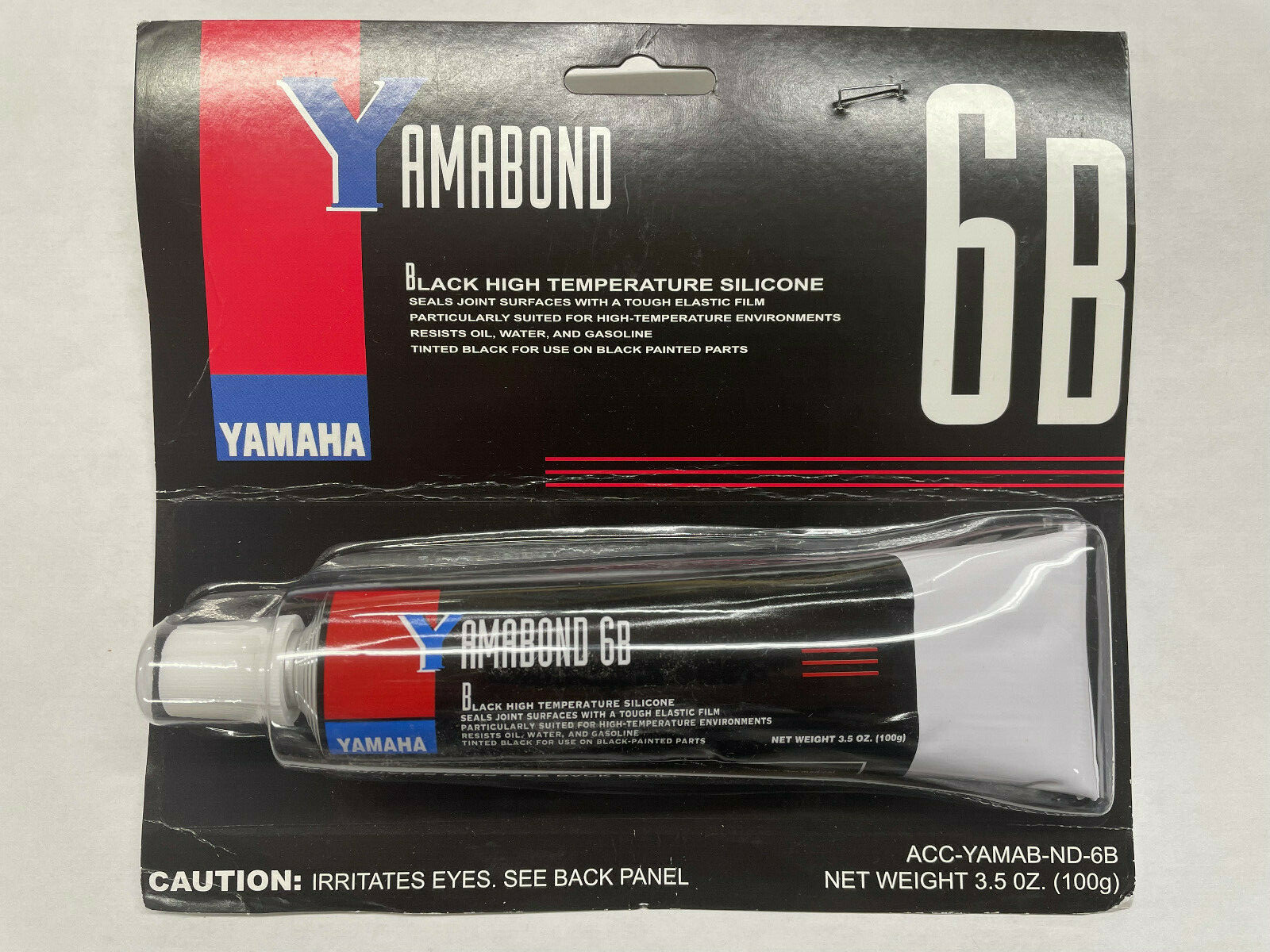 Yamaha Yamabond 6B Black High-Temperature Silicone 3.5 oz Tube ACC ...