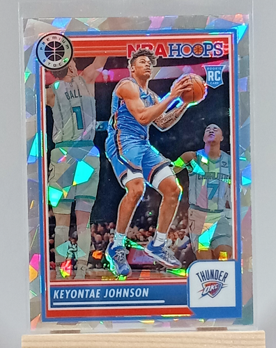 KEYONTAE JOHNSON 2023-24 PANINI NBA HOOPS PREMIUM STOCK #170 ICE PRIZM ...