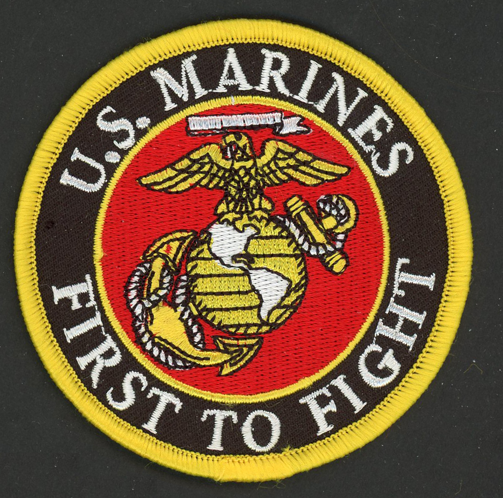 US MARINES FIRST TO FIGHT 3" HAT PATCH WORLD WAR 2 VIETNAM OEF OIF PIN ...