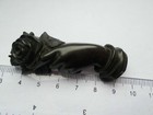 Antique Victorian Edwardian Whitby Jet Hand Brooch Rose Flower ...