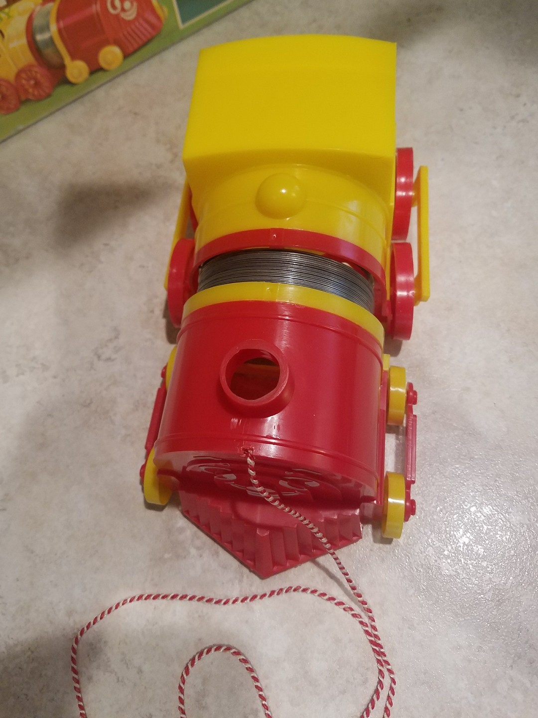 Vintage Slinky Train Pull Toy Collectible with box | eBay