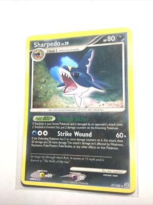 SHARPEDO - 37/132 - Secret Wonders - Pokemon Card - LP | eBay