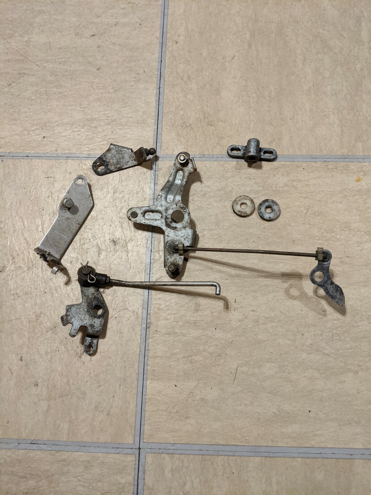 1993 NISSAN 25HP ADVANCER ARM, THROTTLE LEVER, CONTROL ARMS | eBay