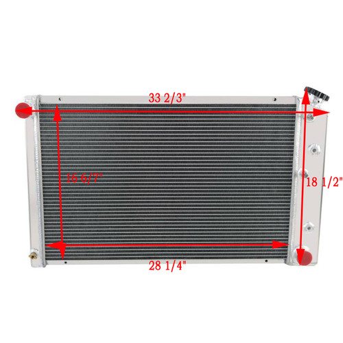 For 1973-1986 Chevy/GMC C/K C10 C20 C30 Pickup Suburban 3 Rows Aluminum ...