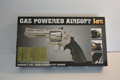 HFC Metal Gas Revolver 44 Magnum Airsoft Gun Chrome BB 300 FPS | eBay
