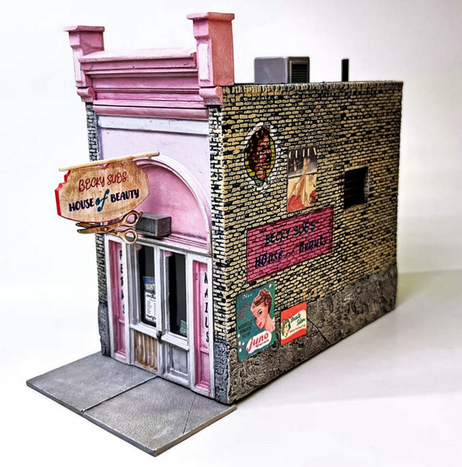 THOMAS YORKE BECKY SUE'S HOUSE OF BEAUTY O On30 Model Structure Unptd ...