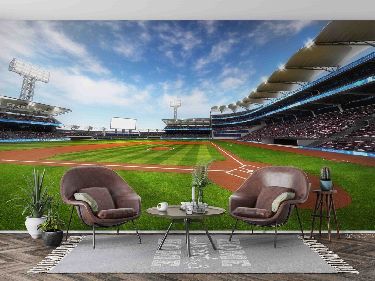 Baseball Field Wallpaper Mural