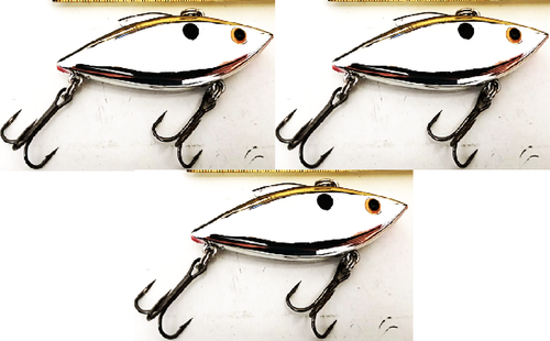 SHAD crankbait fishing lure rattle Lipless 2.5" SINKING fish trap ...