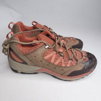 Merrell Shoes Womens 7 Brown Orange Hiking Trail Avian Light Sport | eBay