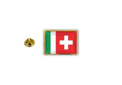 pins pin's badge metal lapel hat button flag italy swiss switzerland ...