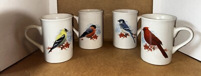 Vintage Bay Island Inc. Set Of 4 Bird Coffee Mugs | eBay