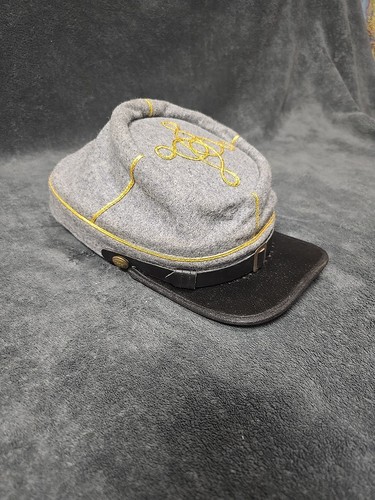 NOS NEW XL Civil War Reenactor Confederate Kepi Bummer Type Cap Thin ...