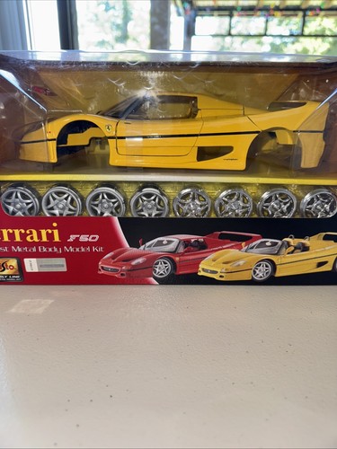Maisto 1:18 Diecast Metal Body Model Kit Ferrari F50 Yellow NIB | eBay