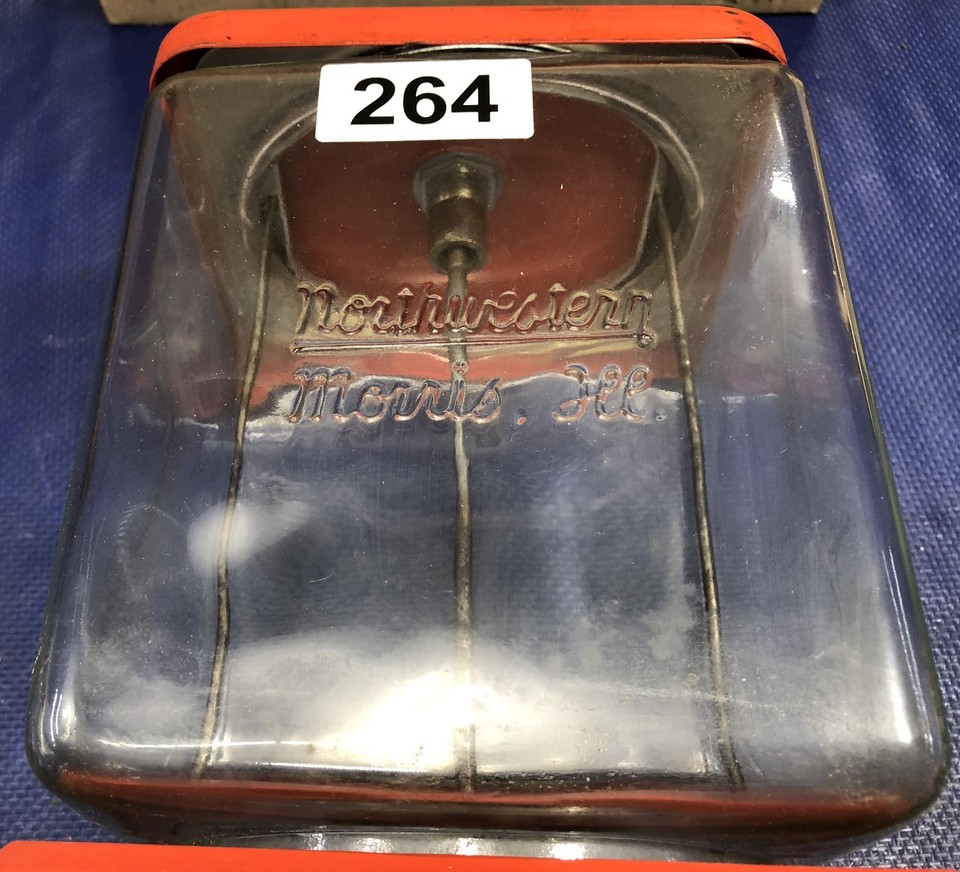 Northwestern Gumball Vending Machine Model 60 Embossed Glass Globe ...