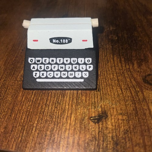 Business Card Holder Mini Typewriter, Photo Props, Wooden, Black/white ...