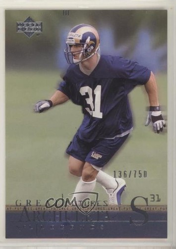 2001 Upper Deck NFL Legends Great Futures /750 Adam Archuleta #154 ...