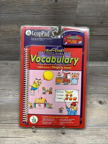 Leap Pad Vocabulary Richard Scarry's Things To Know Book + Cartridge ...
