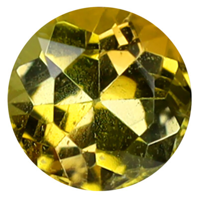 0.36 ct Elegant Round Cut (4 x 4 mm) Tanzania Yellow Tanzanite Natural ...
