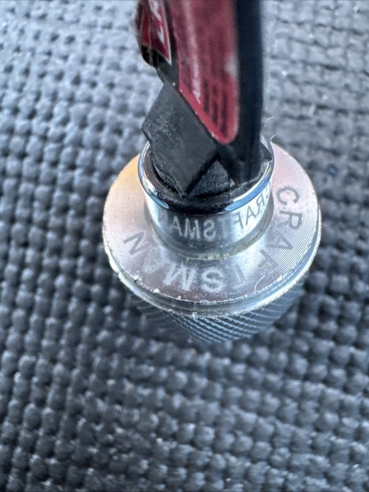 Sears Craftsman USA MADE Nos Thumb Finger Bit Driver 1/4” SILVER 41380 ...