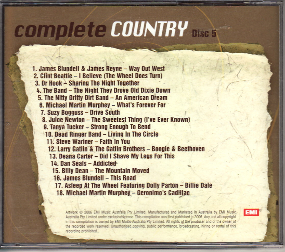 Complete Country - Disc 5 - CD | eBay Australia