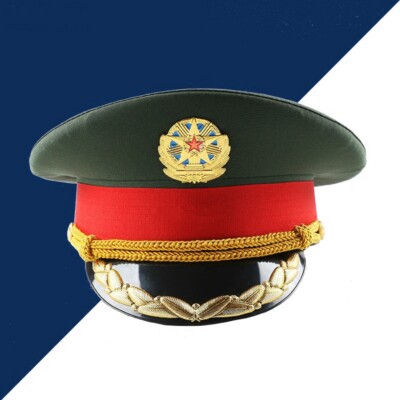 Unisex Army Hat Officer Soldier Cap Star Badge Fancy Dress Military ...