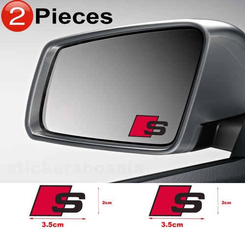 2x Audi S die cut Decal Stickers fits for Audi S line S3 S4 S5 S6 S8 ...