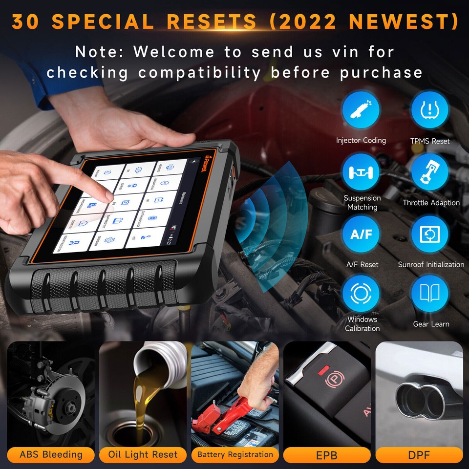 Automotive All System Bidirectional OBD2 Scanner Foxwell Car Diagnostic ...