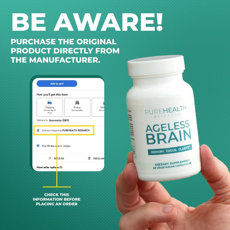 Ageless Brain Supplements | Nootropic for Memory | PureHealth Research ...
