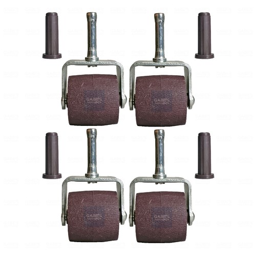 STANDARD SIZE BED FRAME CASTER WHEELS & PLASTIC SOCKET INSERTS , SET OF ...