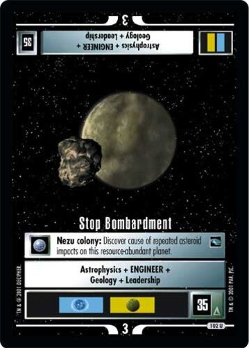 Star Trek: Stop Bombardment [Ungraded] Voyager STCCG Decipher 1E | eBay