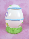 Ceramic Cottage Egg Bunny Box Girl Rabbit 16388 Spring Décor Original ...